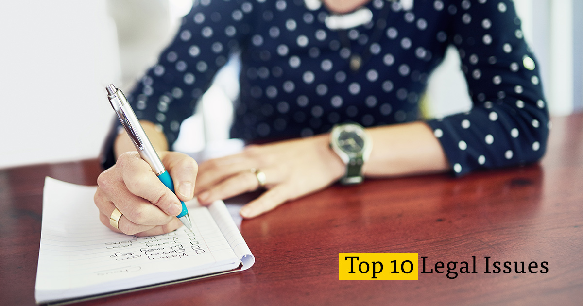 Top 10 Legal Issues