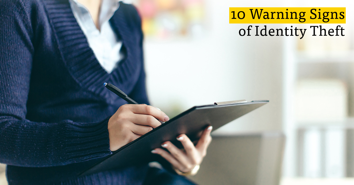 Top Warning Signs of Identity Theft